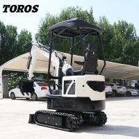 China 19KW Toros Mini Excavator Hydraulic 1.5 Ton Mini Digger Home Use for sale