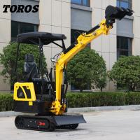 China 19KW Toros Mini Excavator Hydraulic 1.5 Ton Mini Digger Home Use for sale