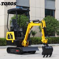 China 19KW Toros Mini Excavator Hydraulic 1.5 Ton Mini Digger Home Use for sale