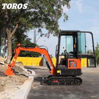 China 19KW Toros Mini Excavator Hydraulic 1.5 Ton Mini Digger Home Use for sale