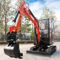 China Municipal Engineering 2.5 Ton Mini Excavator 24.5kw Micro Mini Digger With Cab for sale