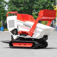 China Robust Construction Mini Crawler Dumper With Pneumatic / Solid Tires for sale