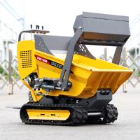 China Robust Construction Mini Crawler Dumper With Pneumatic / Solid Tires for sale