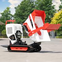 China Rubber Track Gasoline Mini Dumper 500kg Strong Climbing Ability for sale
