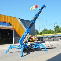 China EPA approval Small 3 Ton Spider Crane 5 Ton Crawler Crane Boom Lift for sale