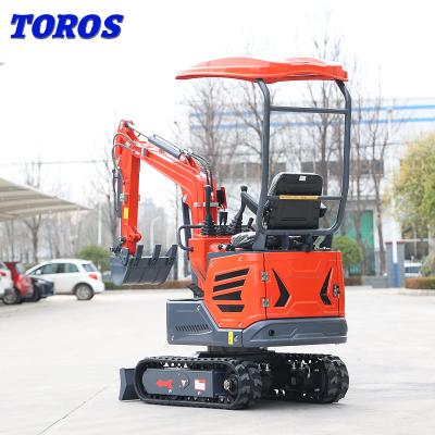 China Commercial 1.2 Tonne Excavator Hydraulic Small Crawler Excavator 20hp for sale