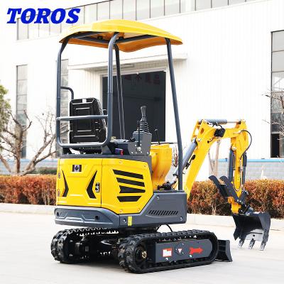 China 1.2 Tonne  Farmland  Hydraulic Small Tracked Excavator Power Saving  for sale