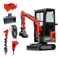 China 930mm Chassis Width Mini Hydraulic Excavator  1.2 Tonne Low Consumption for sale