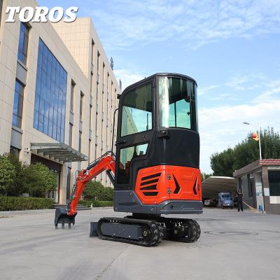 China Small Spaces Rubber Track Mini Excavator Garden Mini Digger 1.2Ton for sale