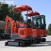 China Municipal Works Diesel Mini Hydraulic Excavator With Max. Digging Height 2490mm for sale