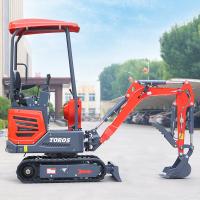 China Municipal Works One Ton Mini Excavator Mini Digging Machine With 180mm Track for sale