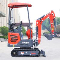 China highly Maneuverable 1.2tone Mini Crawler Excavator 180mm Track Width for sale