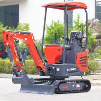 China Commercial 1.2 Tonne Excavator Hydraulic Small Crawler Excavator 20hp for sale
