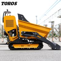 China 500-800KG Mini Self Loading Dumper Small Tracked Dumper Simple Operation for sale