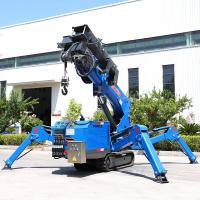China Customizable Small Spider Crane 3t Mini Crawler Crane 16.8m Span for sale