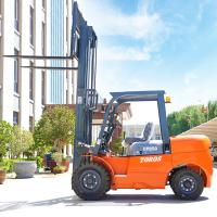 China Solid Tire Robust High Power Diesel Forklift Industrial Grade 3-6m Lifting for sale