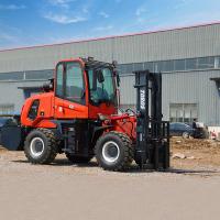 China 4 Wheel 5000 Lbs Small Rough Terrain Forklift Automatic Transmission for sale