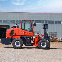 China 4 Wheel 5000 Lbs Small Rough Terrain Forklift Automatic Transmission for sale
