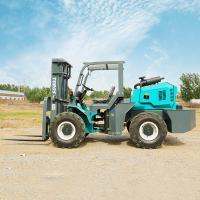 China Safety 3.5 Ton Rough Terrain Forklift Powerful High Durability for sale