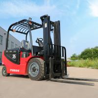 China Computerized Electric Powered Forklift With Pneumatic Tire 3-4m Turning Radius for sale