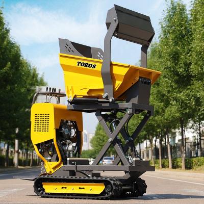 China Efficient Mini Dumper 0.5 Ton 500kg Maximum Load 1.1l Engine Oil Capacity for sale
