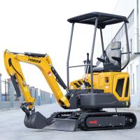 China 1.2 Ton Hydraulic Mini Crawler Excavator Transportation Track Center Distance 920mm for sale