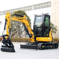 China Mini Excavator 3.5 ton Kubota Engine Small Excavation CE EPA EURO5 Micro Digger Crawler Bagger for sale
