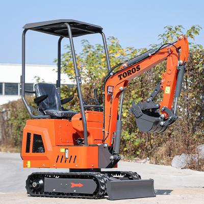 China Multifunctional Toros Mini Excavator 1 Ton Micro Digger With Koop  Engine for sale
