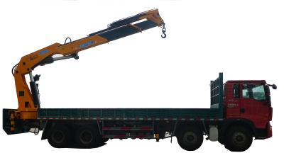 China SQ500-ZB6 500kN lifting moment 25 tons lifting capacity knuckle boomed truck-mounted crane for sale