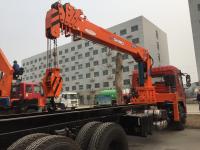 China low temperature 8 ton 6 sections 19.8m boom truck-mounted crane special for Russian market for sale