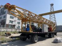 China Trailer water well drilling rig Double winches  800m drilling depth wwith drilling pressure gauge for sale