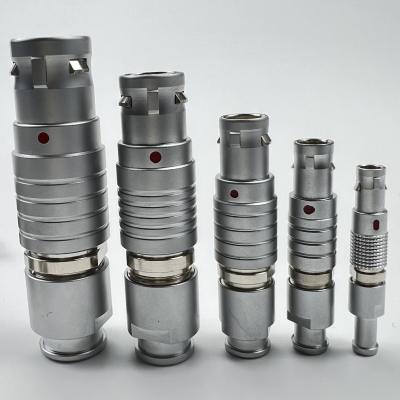 China LEMO 00B 0B 1B 2B 3B 4B Circular Push Pull Connectors 2-32 Contacts 360 Degree EMC Shielding for sale