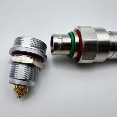 China ODM Deep Watertight Electrical Connectors Waterproof Power Connector Stainless Steel Shell for sale