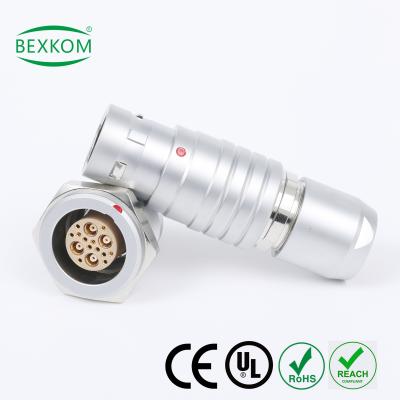 China High-End Brass Chrome-Plated Circular Connector with IP50-IP68 Waterproof Rating and 5000 Mating Cycles for sale