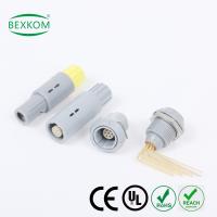 China BEXKOM P Series Medical Push Pull Connectors 2 - 32 pins size 0 1 2 3 gold plated contact IP50 - IP65 waterproof Biological compatibility connectors for sale