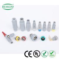 China BEXKOM P Series Medical Push Pull Connectors 2 - 32 pins size 0 1 2 3 gold plated contact IP50 - IP65 waterproof Biological compatibility connectors for sale