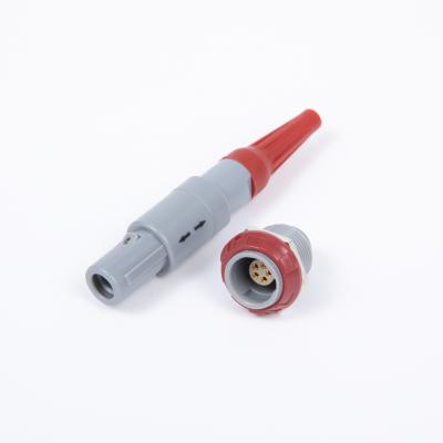 China BEXKOM P series LEMO Redel ODU compatible circular push pull connectors with 2-26 Contacts IP50 to IP65 Rated and Gold Plated Brass Contacts plastic shell for Medical Devices for sale