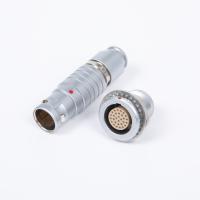 China BEXKOM B series Brass Chrome Plated Circular Connector with Gold Plated Contacts IP50 to IP68 Waterproof Push Pull Locking EMC shielding salt fog corrosion and vibration harsh environment used for sale