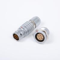 China BEXKOM B series Brass Chrome Plated Circular Connector with Gold Plated Contacts IP50 to IP68 Waterproof Push Pull Locking EMC shielding salt fog corrosion and vibration harsh environment used for sale