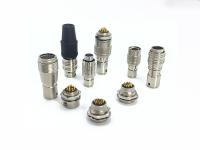 China BEXKOM  Hirose compatible HR07 HR10 LF12 series small circular brass nickel plated shell PPS insulator gold plated contacts 2-12pins low cost fast delivery connectors for Industrial cameras. for sale