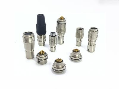 China BEXKOM  Hirose compatible HR07 HR10 LF12 series small circular brass nickel plated shell PPS insulator gold plated contacts 2-12pins low cost fast delivery connectors for Industrial cameras. for sale