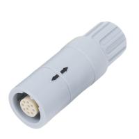 China BEXKOM 1P series 2-14 pins free receptacle female LEMO Redel ODU compatible circular push pull connectors with IP50  Rated and Gold Plated Brass Contacts plastic PC/PSU shell for Medical Devices for sale