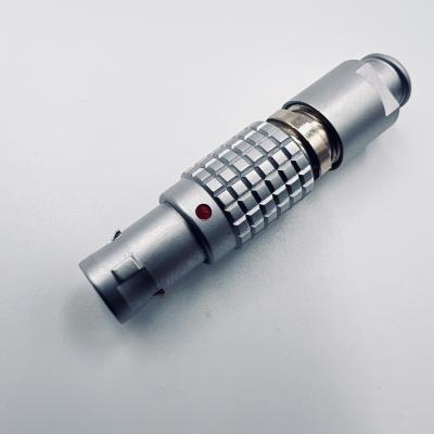 China BEXKOM push pull self-lcoking FGG B Series Size 0  2-12 pins brass chrome plated shell gold plated contact PPS/PEEK insulator IP50 waterproof male plug for sale