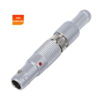 China BEXKOM push pull self-lcoking FGG B Series Size 00  2-4 pins brass chrome plated shell gold plated contact PPS/PEEK insulator IP50 waterproof male plug for sale