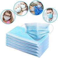 China Soft 3 Ply Disposable Mask / Non Woven Face Mask With Elastic Ear Loop for sale