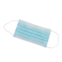 China Custom Disposable Non Woven Face Mask Three Layers Green Adults Mask for sale