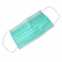 China Breathable Safe Disposable Medical Face Mask Green Color For Personal Care for sale