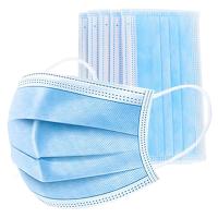 China Anti Viral 3 Ply Non Woven Face Mask Personal Care Earloop Procedure Masks for sale