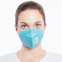China Folding Disposable Non Woven Face Mask 4 Layers With Breathing Valve for sale