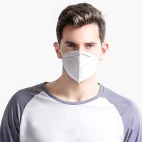 China Nonwoven KN95 Folding Half Face Mask Vertical Fold Flat With Elastic Earloop for sale